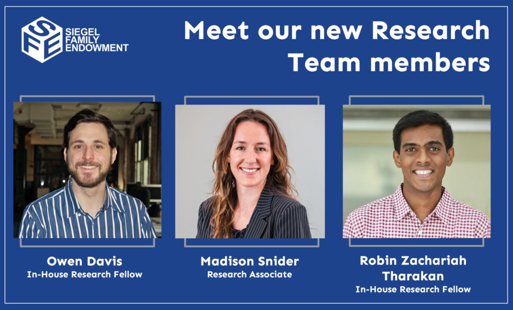 Meet Our New Research Team Members - Siegel Family Endowment