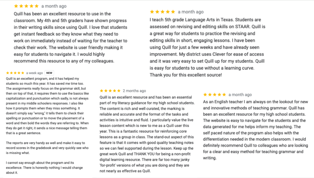 How Quill.org is Working with Educators to Leverage AI to Improve ...